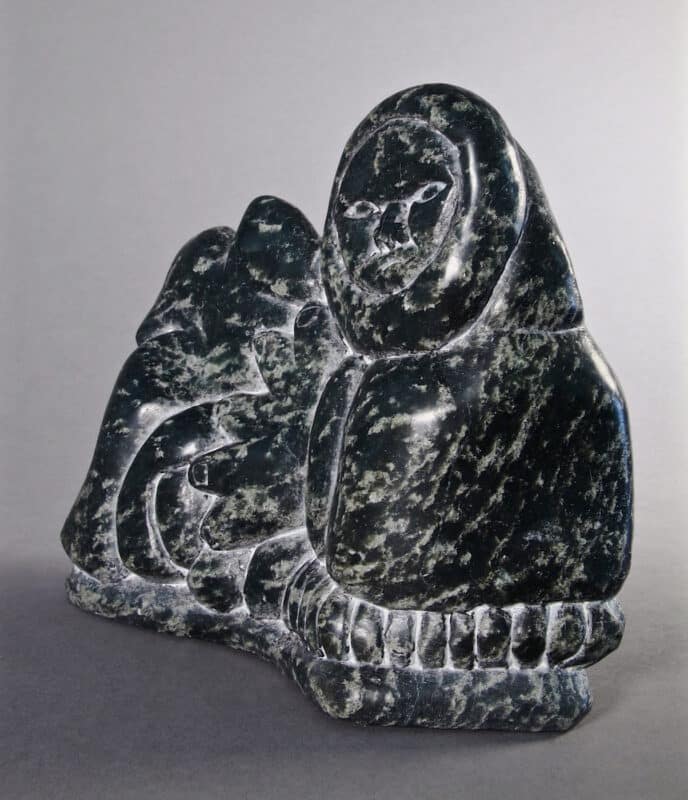 Charlie Inukpuk-Man - Inuit Sculpture - Galerie Art Inuit Brousseau